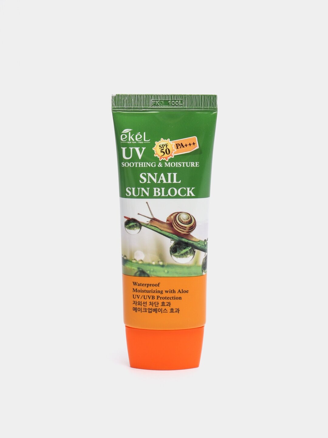 Ekel Смягчающий солнцезащитный крем с муцином улитки Soothing and Moisture Snail Sun Block SPF50+ 100 г 70 мл 1 шт.
