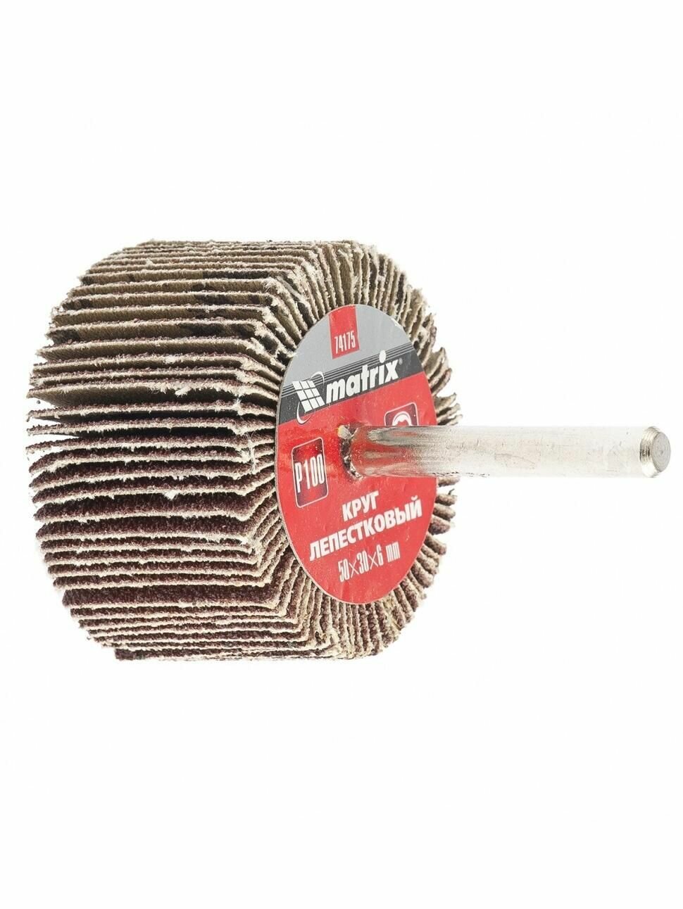 Круг лепестковый для дрели, 50 х 30 х 6 мм, P 40 Matrix 74172
