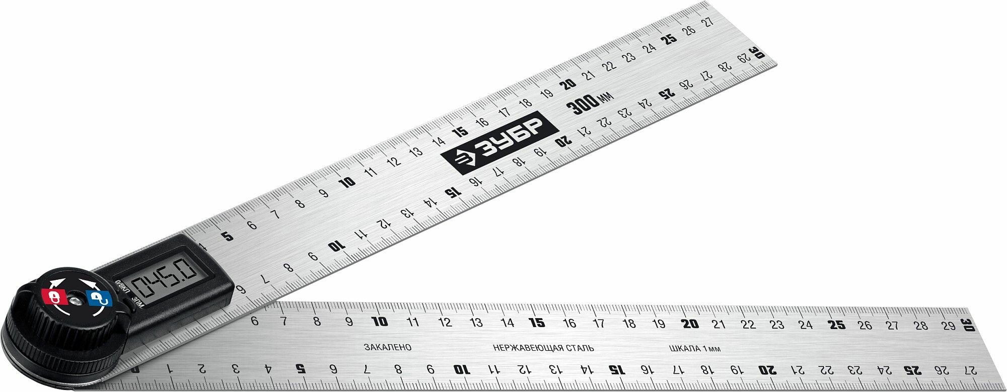 Электронный транспортир-угломер ЗУБР 300 мм, профессиональный 34296