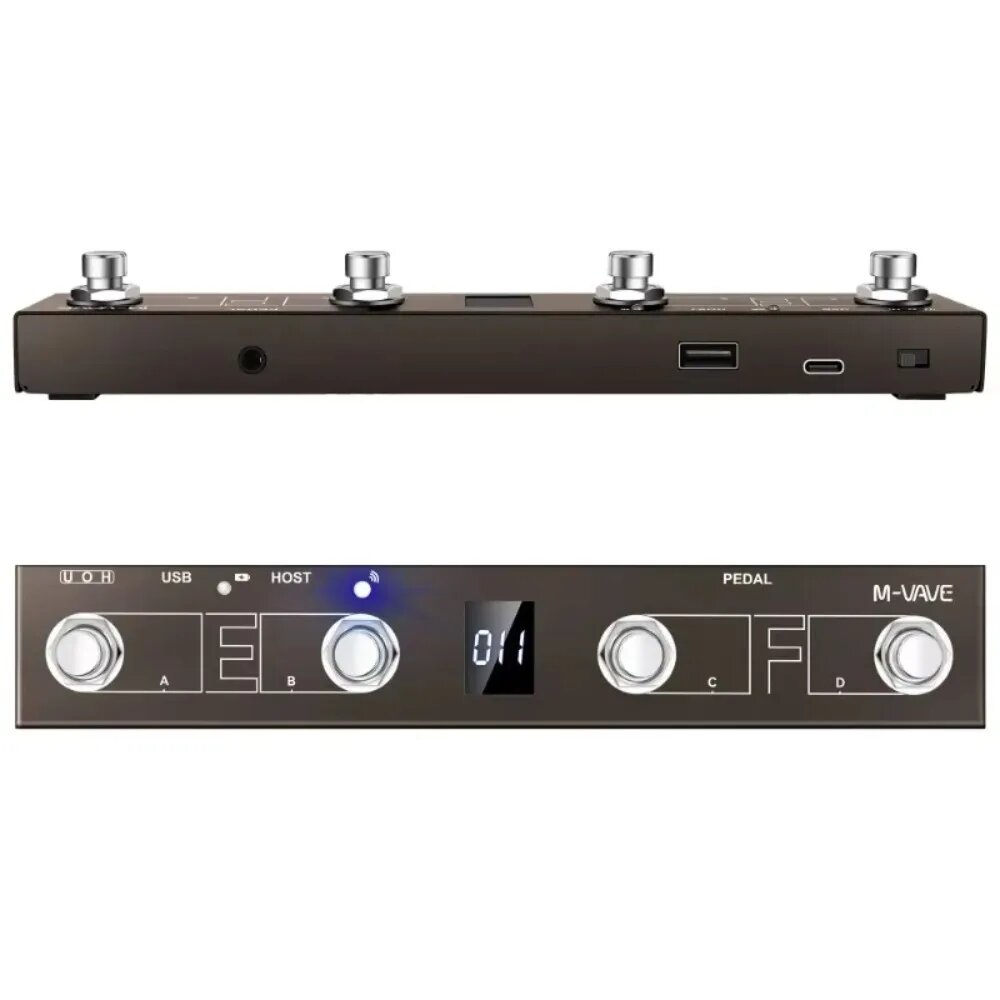 M-vave Chocolate Plus Wireless MIDI Controller, brown — фото 1