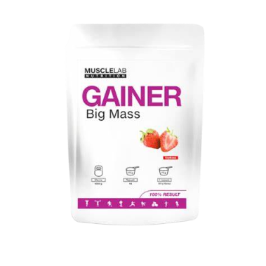 MuscleLab Big Mass Gainer 1500 г Ваниль. Гейнер для набора массы. Банка