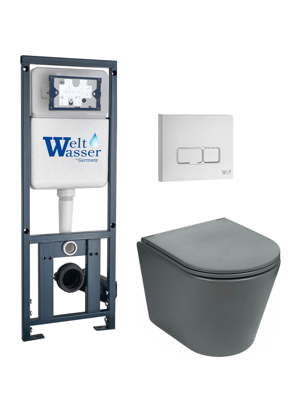 WeltWasser Комплект MARBERG 410 + SALZBACH 043 MT-GR + MAR 410 SE GL-WT WeltWasser