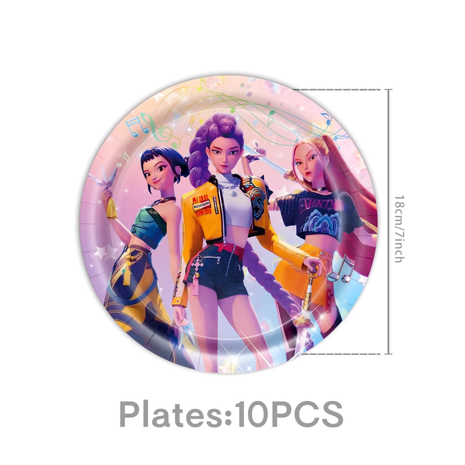 Набор для вечеринки K-Pop Hasbro 10pcs 7inch Plates