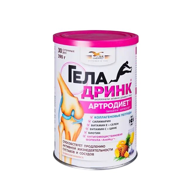 Геладринк Артродиет порошок по 390 г ананас 1 шт