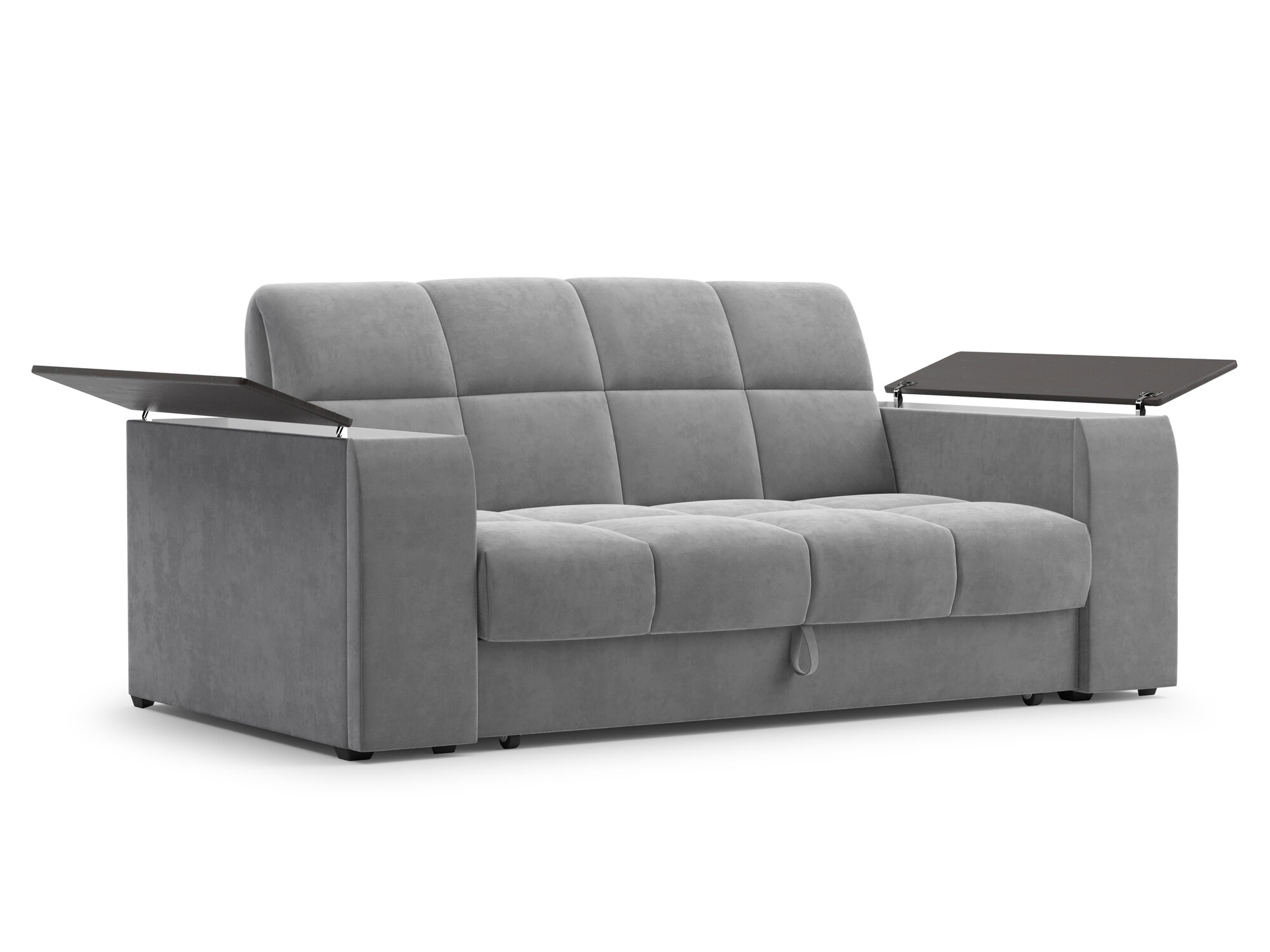 Диван-кровать Флай, аккордеон, с ортопедическим основанием, подлокотники короб+короб, 140*200, съемный чехол, велюр.