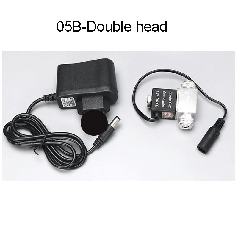 Dreamburgh Электромагнитный клапан для СО2 DC12V, EU PLUG, Черный