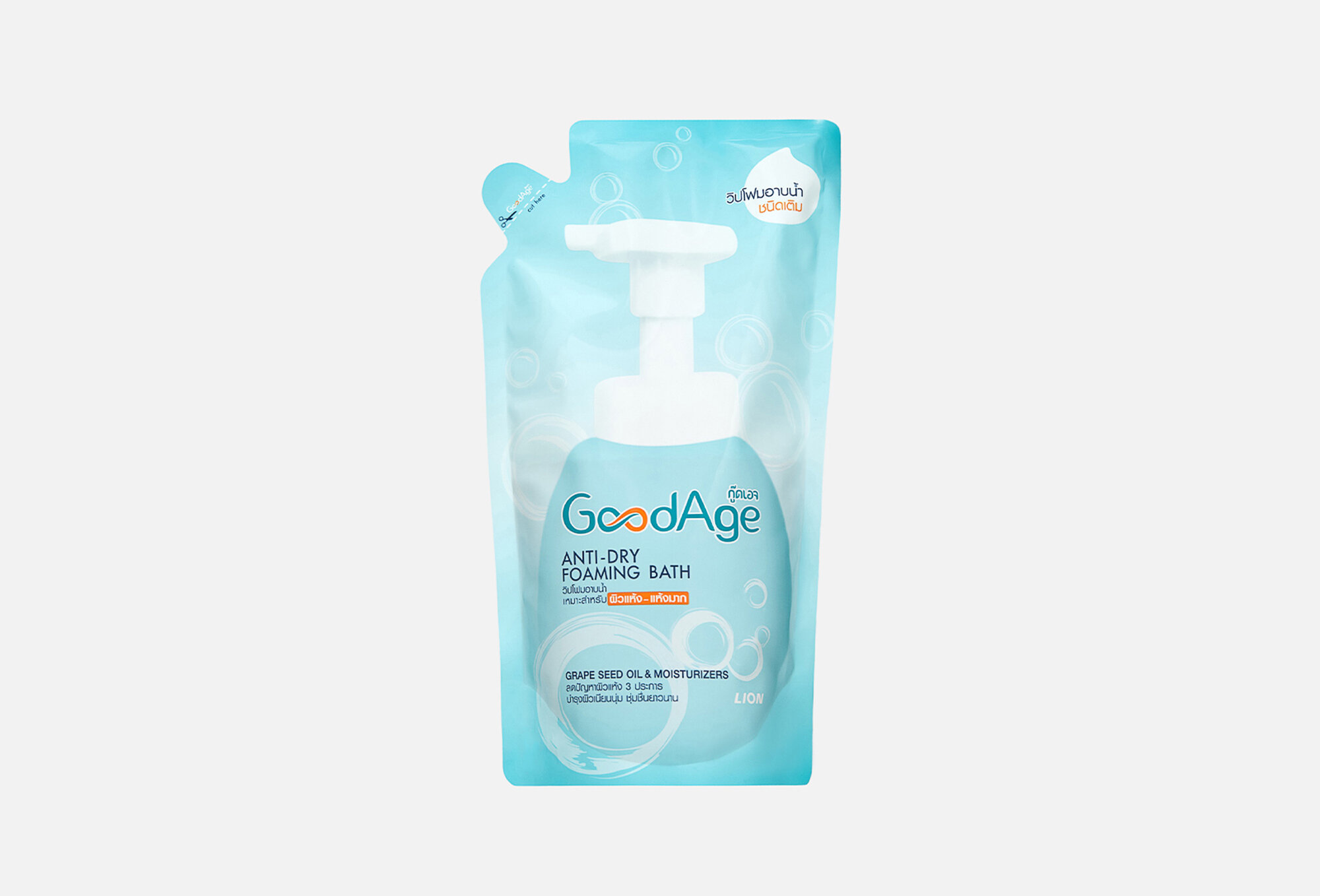 Гель-пена для душа LION Anti-Dry 430 мл