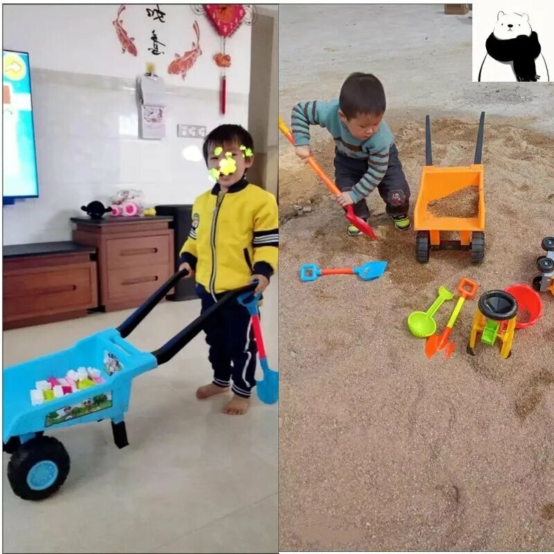 Тачка-песочница Sandbox Toy Trolley, для мальчиков и девочек