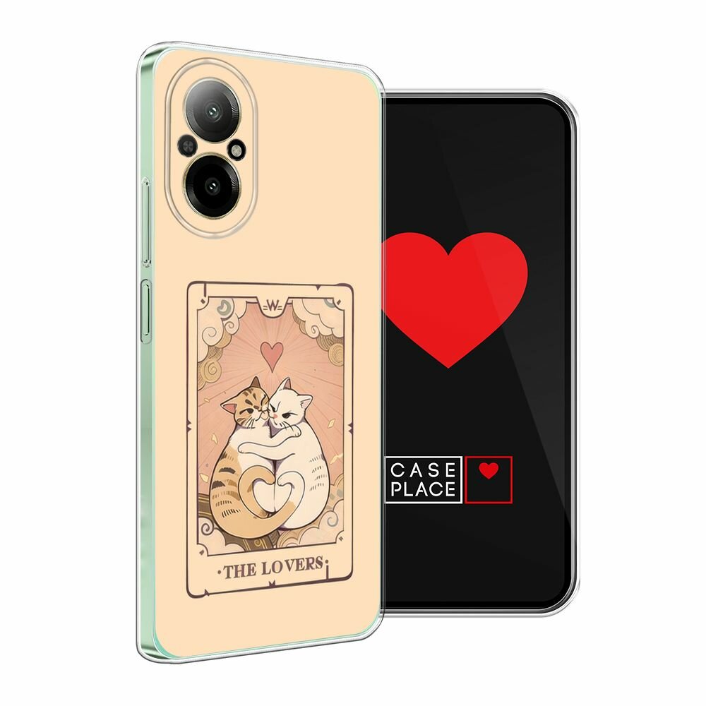 Чехол на Realme C67 4G / Реалми C67 4G с принтом "The lovers cats 1 - 14 февраля" — фото 1