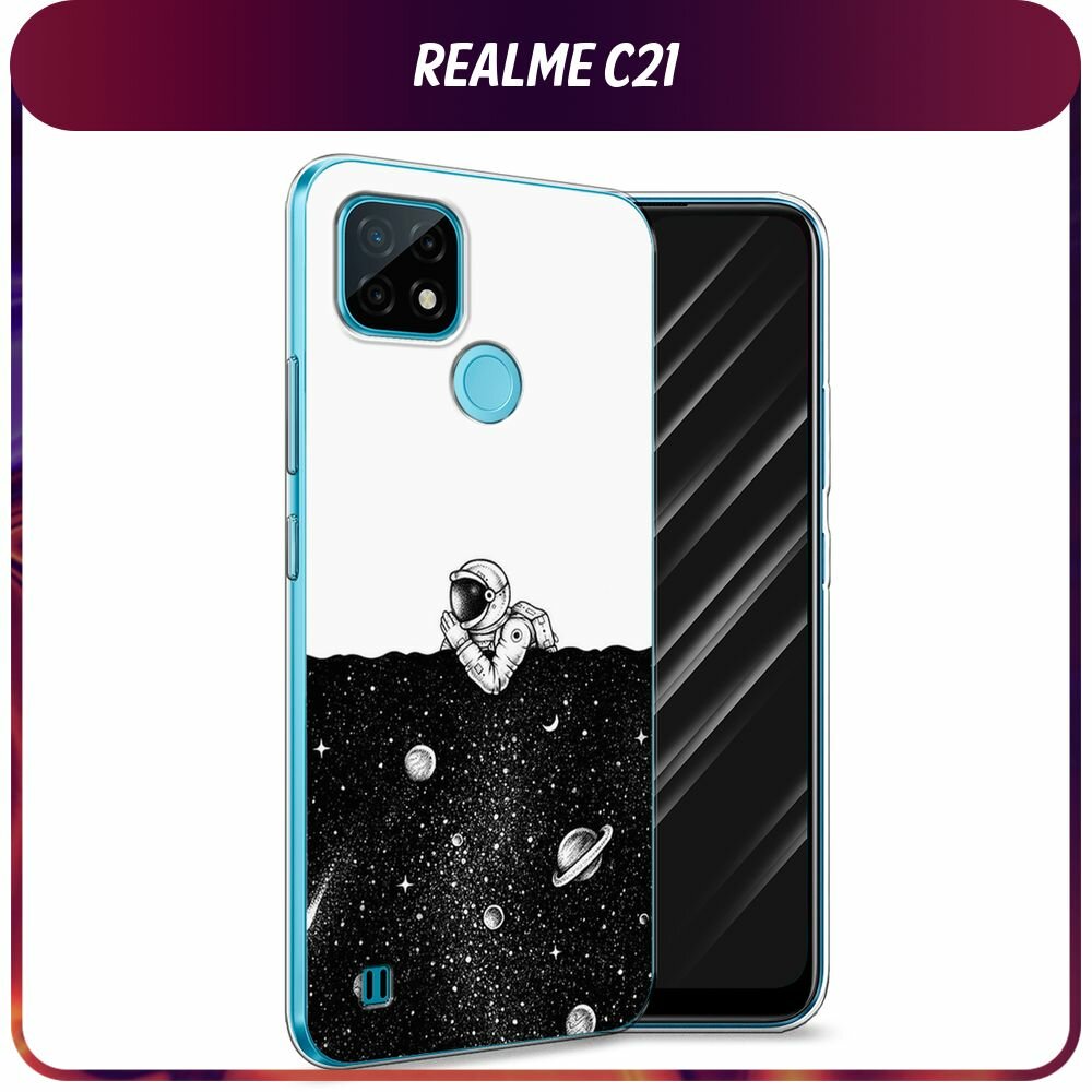 Чехол на Realme C21 / Реалми С21 с принтом "Космический сон"
