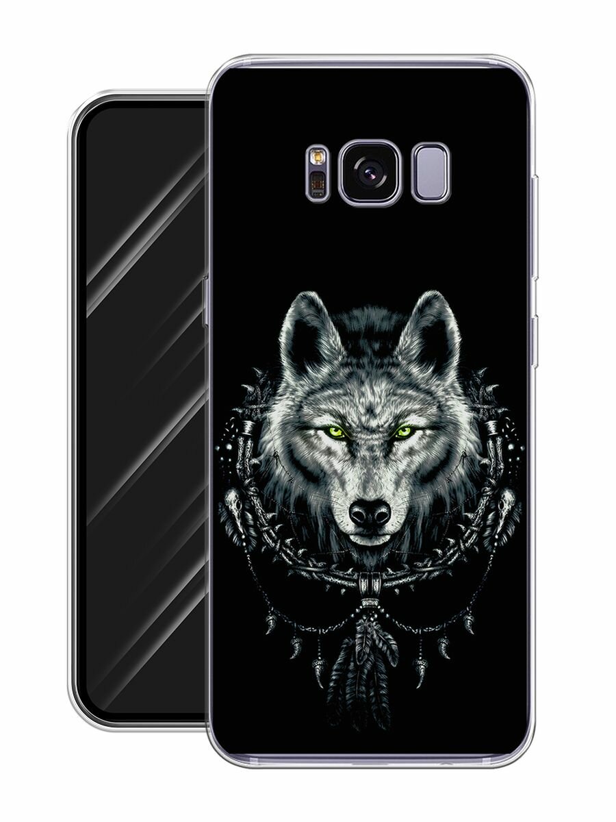 Чехол на Samsung Galaxy S8 + / Самсунг Галакси С8 Плюс с принтом "Волк оберег" — фото 1