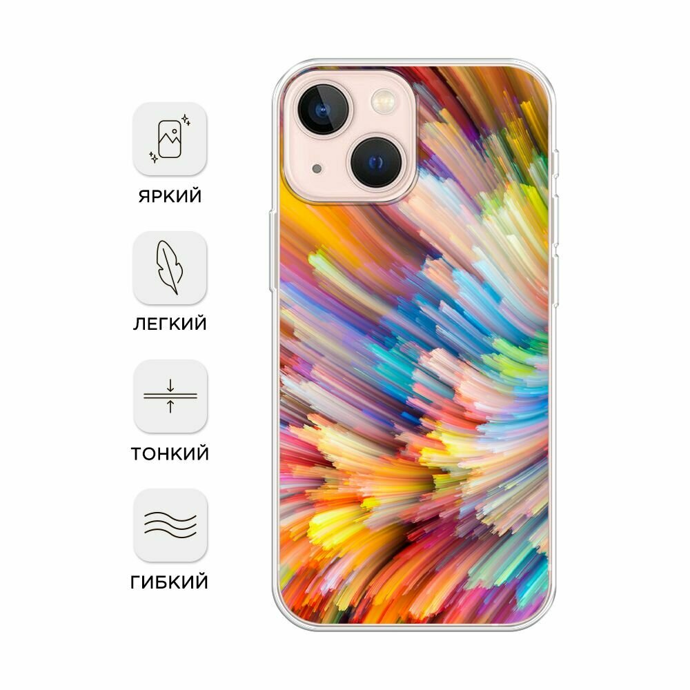 Чехол на Apple iPhone 13 mini / Айфон 13 мини с принтом Абстракция 4 — фото 1