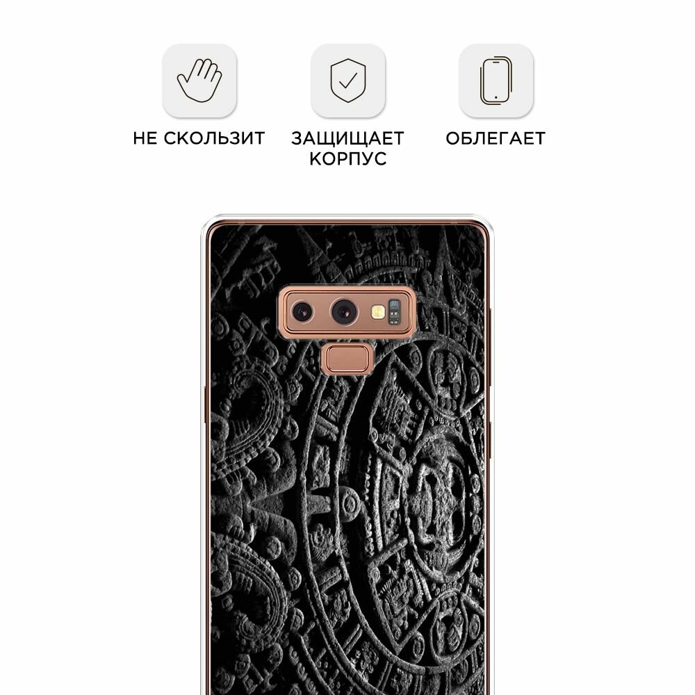 Чехол на Samsung Galaxy Note 9 / Самсунг Галакси Нот 9 с принтом "Узоры ацтеков 3" — фото 1