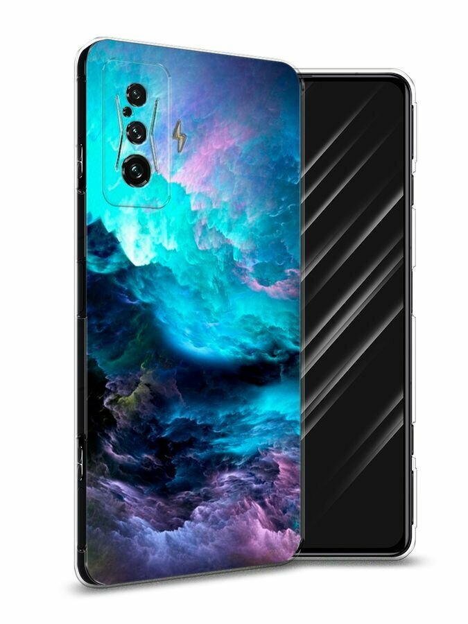 Чехол на Xiaomi Redmi K50 GE/Poco F4 GT / Сяоми Редми K50 GE/Поко F4 GT с принтом "Бирюзовое небо"