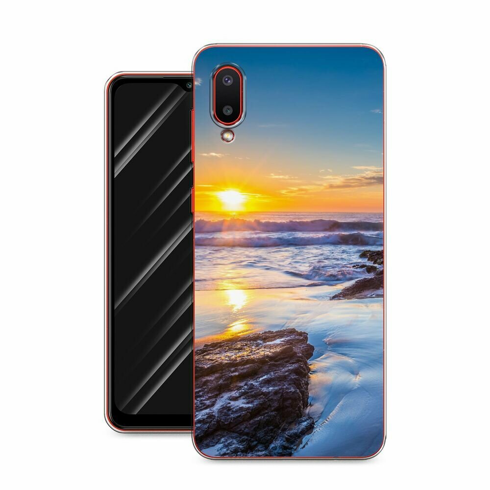 Чехол на Samsung Galaxy A02 / Самсунг Галакси А02 с принтом "Восход 6" — фото 1
