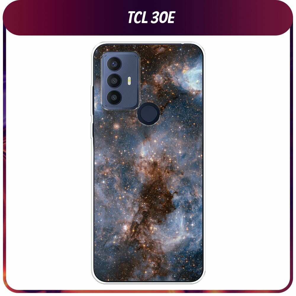 Чехол на TCL 30E/30 SE/305/306 / ТСЛ 30E с принтом "Туманность 4"