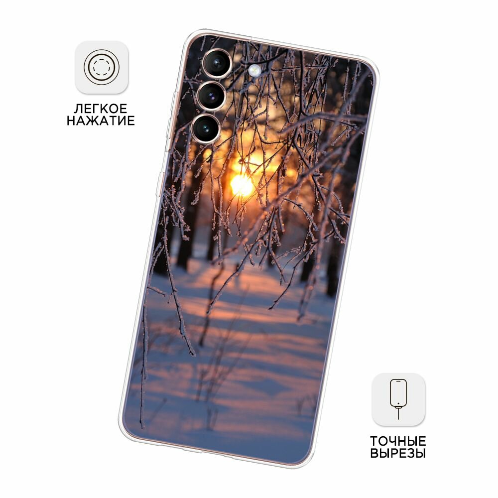 Чехол на Samsung Galaxy S21 + / Самсунг Галакси S21 Плюс с принтом Зима 7 — фото 1