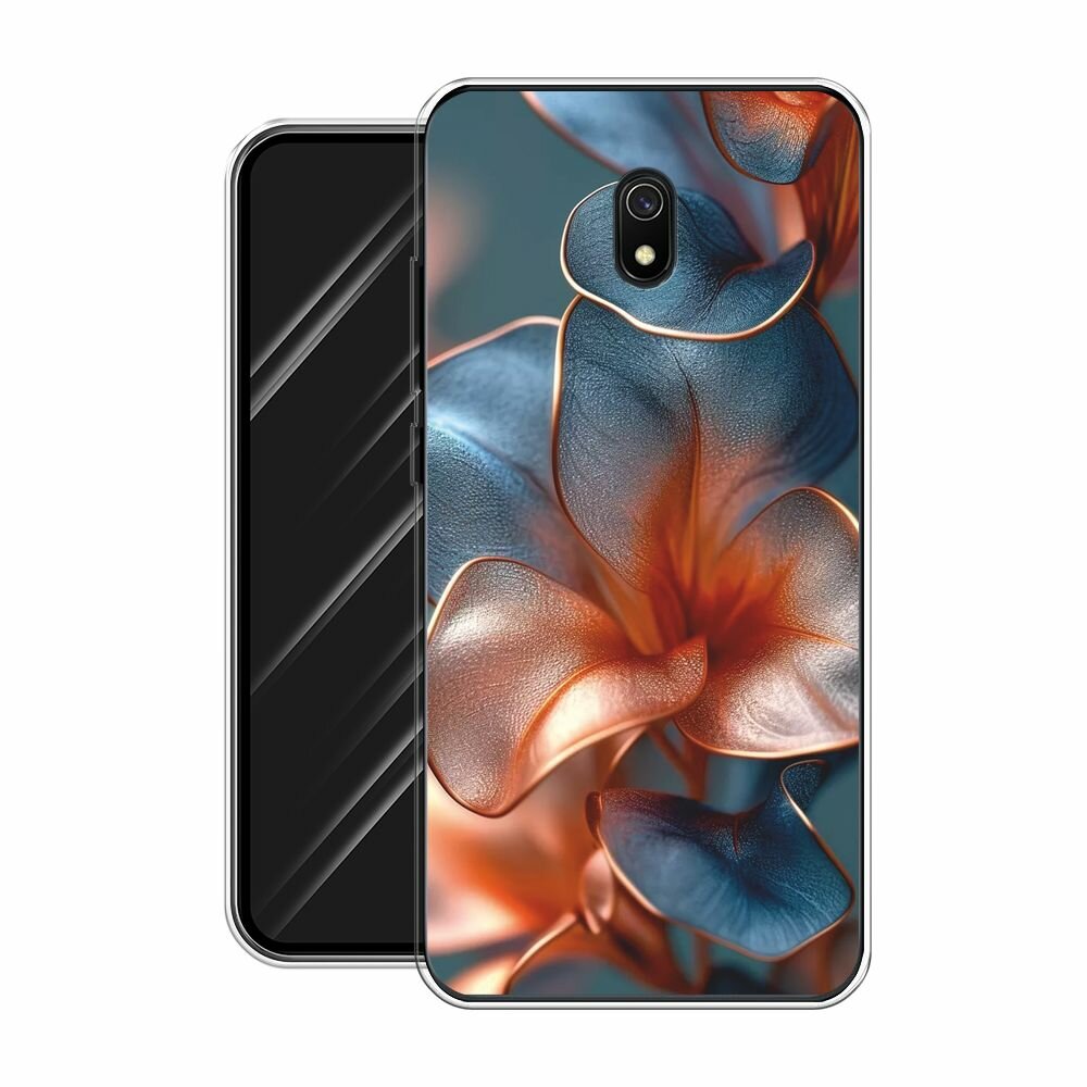 Чехол на Xiaomi Redmi 8A / Сяоми Редми 8А с принтом "Жемчужные цветы" — фото 1