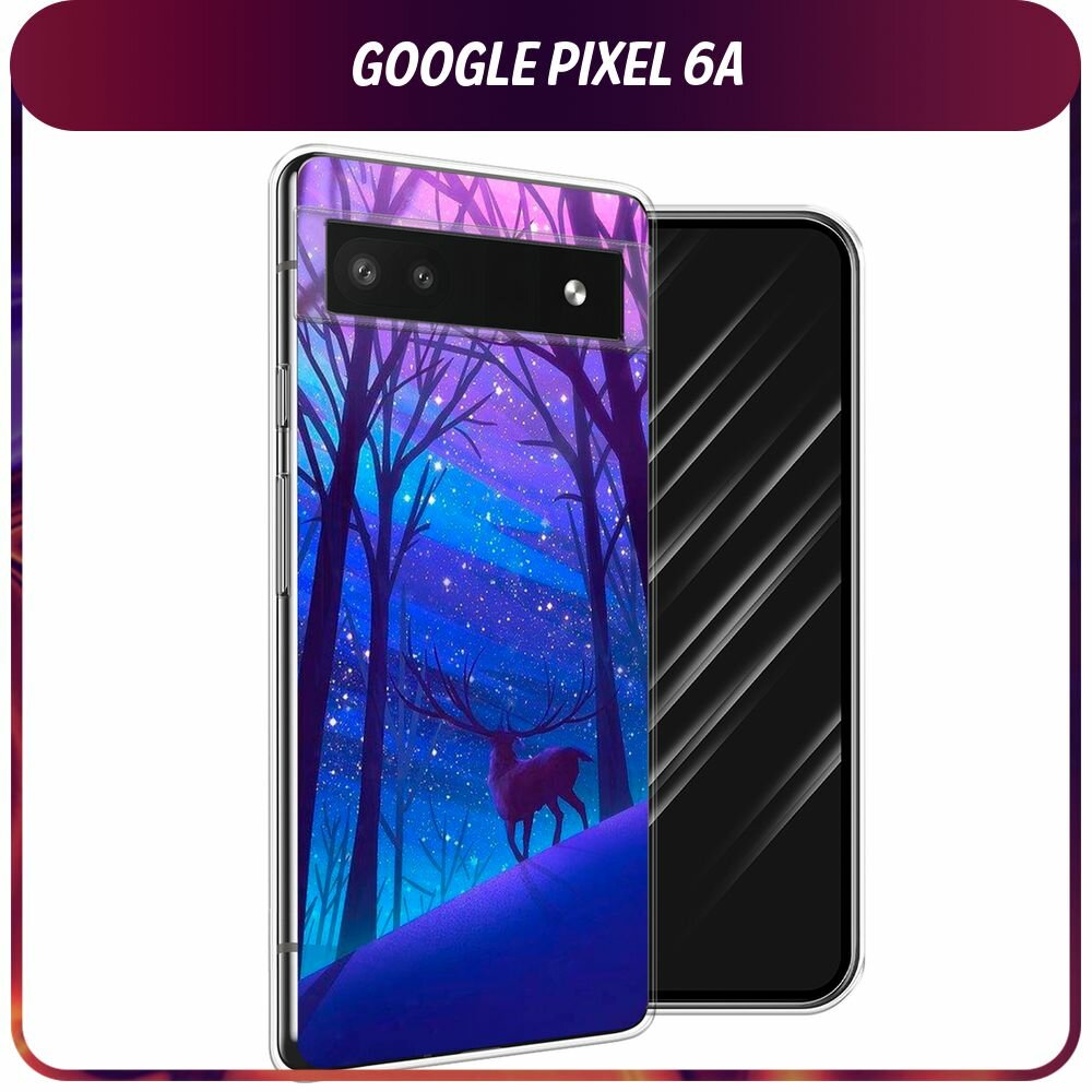 Чехол на Google Pixel 6A / Гугл Пиксель 6A с принтом "Северный олень"