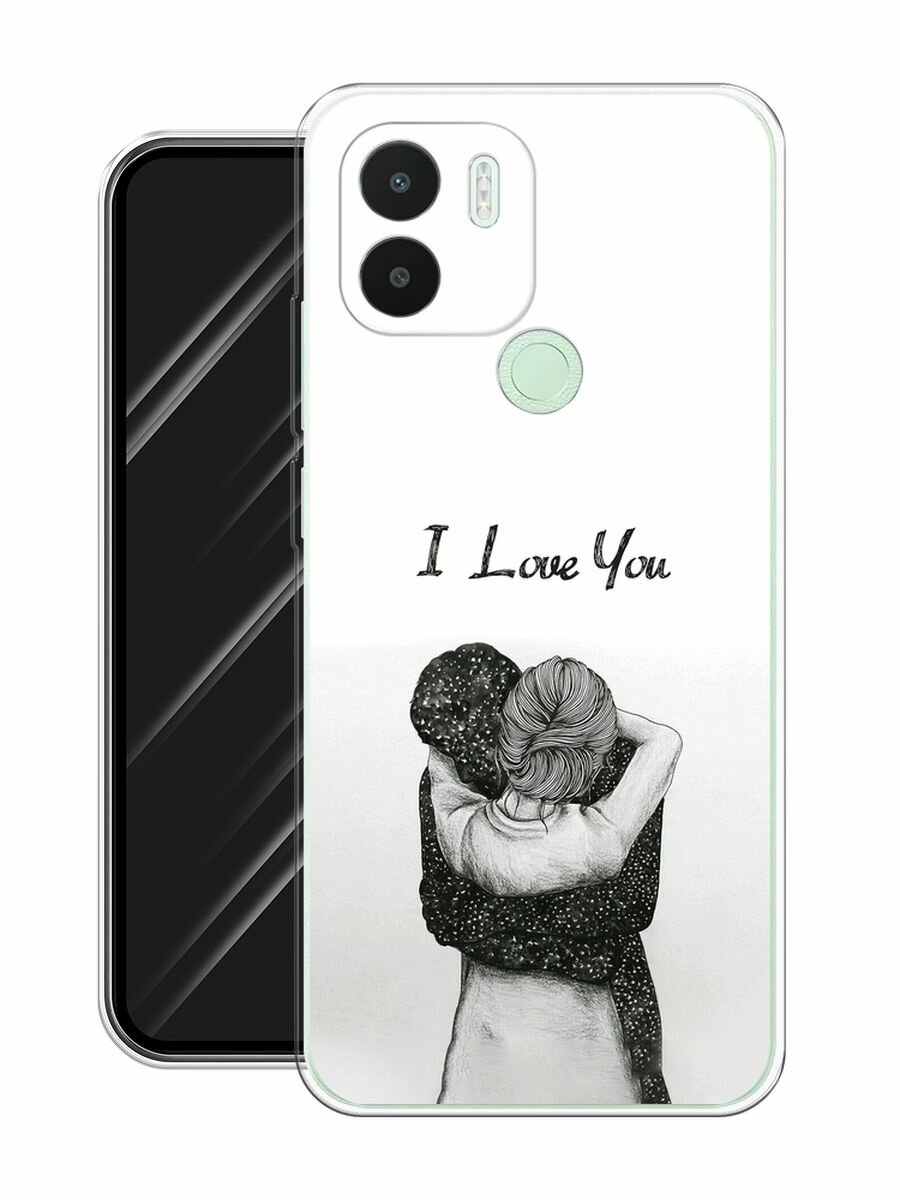 Чехол на Xiaomi Redmi A1+/Redmi A2+/Poco C51/C50 / Редми A1+ с принтом I love you 1 — фото 1