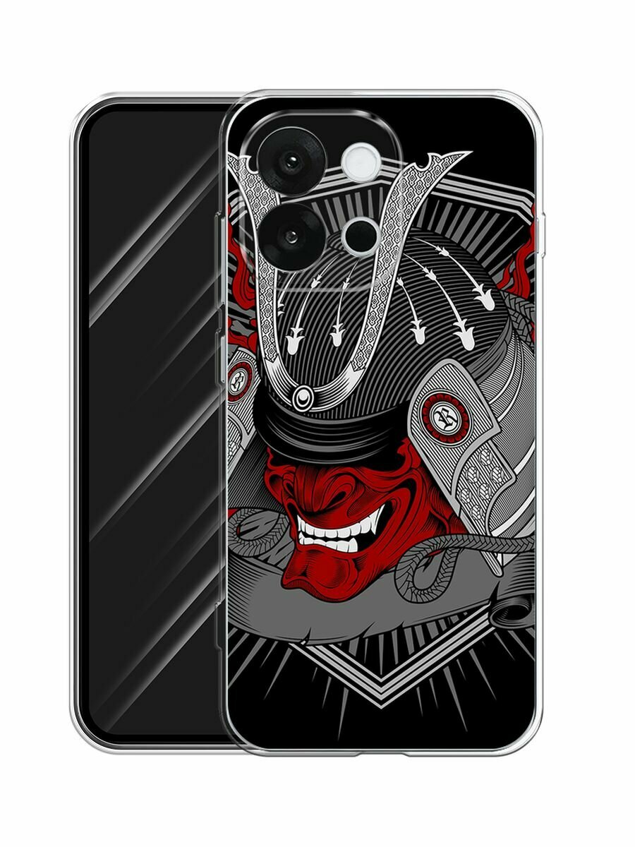 Чехол на OnePlus 13T / Ван Плас 13Т с принтом "Красная маска самурая" — фото 1