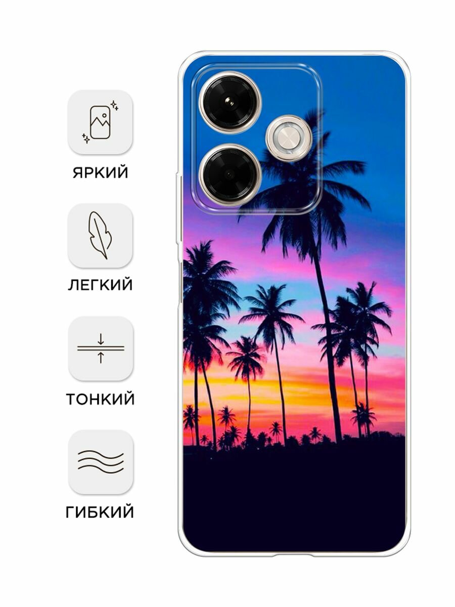 Чехол на Xiaomi Redmi 13X / Сяоми Редми 13X с принтом "Закат 5" — фото 1