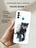 Чехол на Tecno Spark 7 / Техно Спарк 7 с принтом "Пантера арт 3"