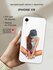 Чехол на Apple iPhone XR / Айфон XR с принтом "Девушка в кепочке", прозрачный