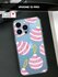 Чехол на Apple iPhone 13 Pro / Айфон 13 Про с принтом "Розовые новогодние шарики...