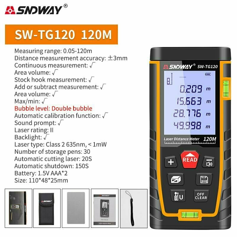 SNDWAY Лазерный уровень/нивелир Красныйлуч