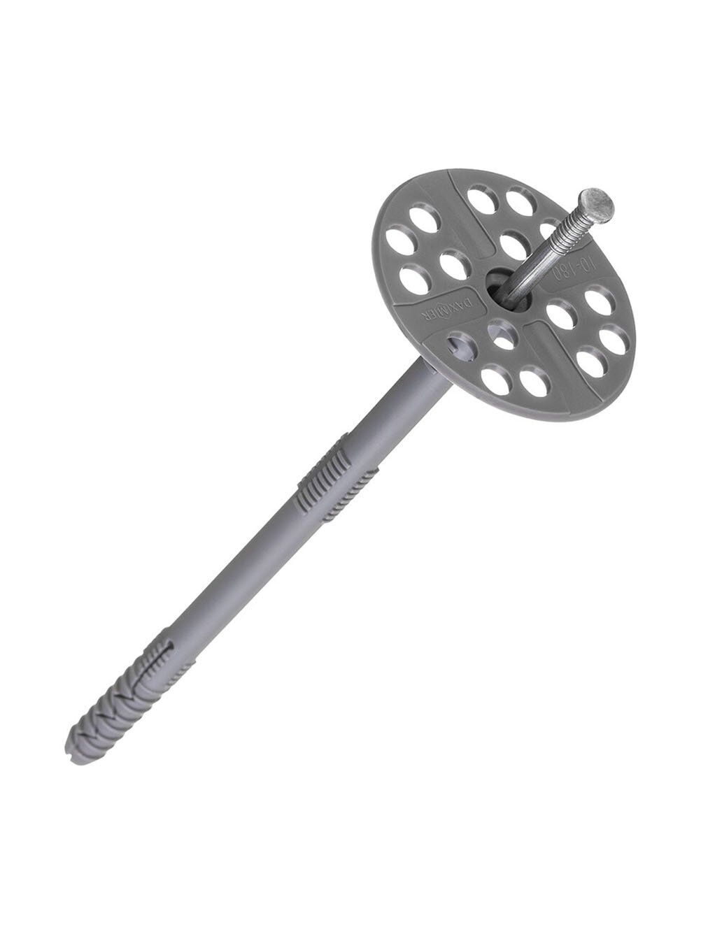 Дюбель для теплоизоляции 10х180 мм металлический гвоздь (30 шт.)