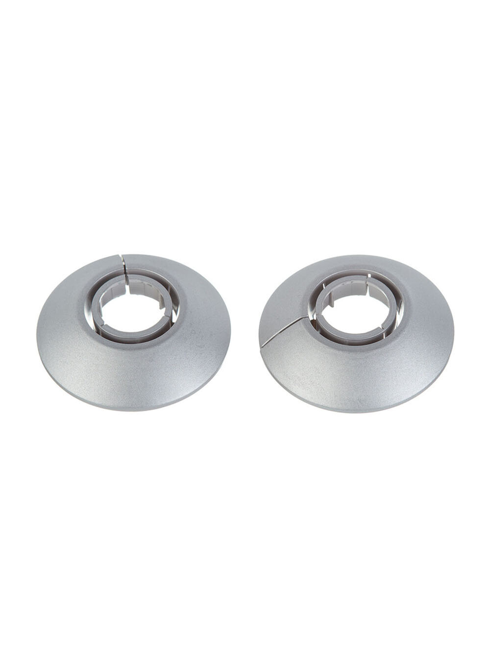 Обвод для труб ПВХ декоративный 16-22 мм металлик серебристый (2 шт.)