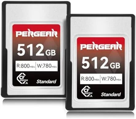 Pergear CFexpress Type A 512 ГБ, 2 шт.