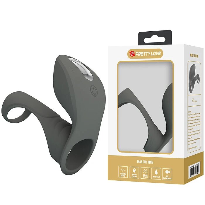 Насадка на член "Master Ring Cirrus" с вибрацией, 7 режимов, водонепроницаемая
