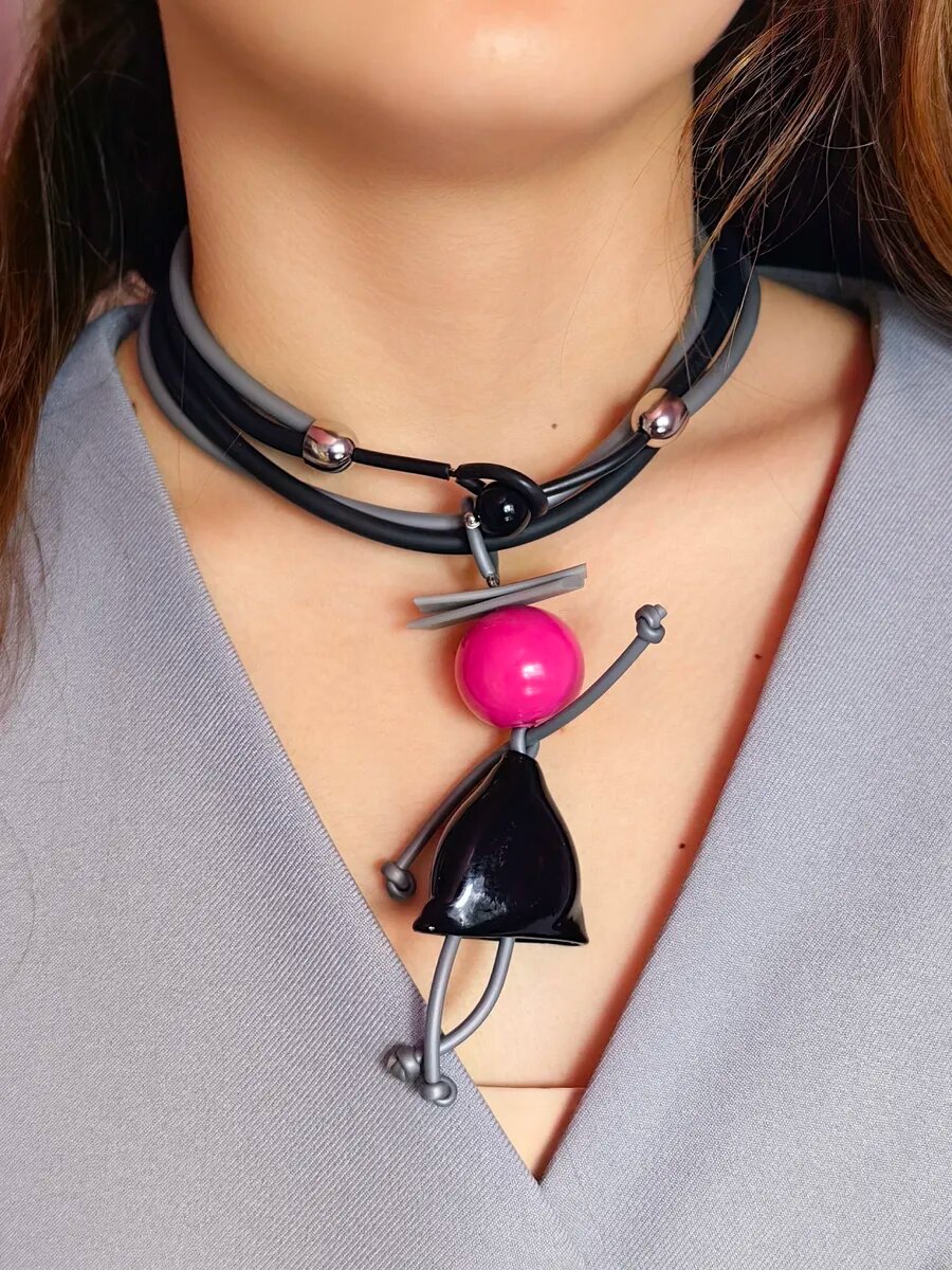 Колье, стекло, муранское стекло