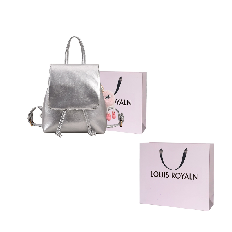 Рюкзак женский LOUIS ROYALN LR-2008 серебристый