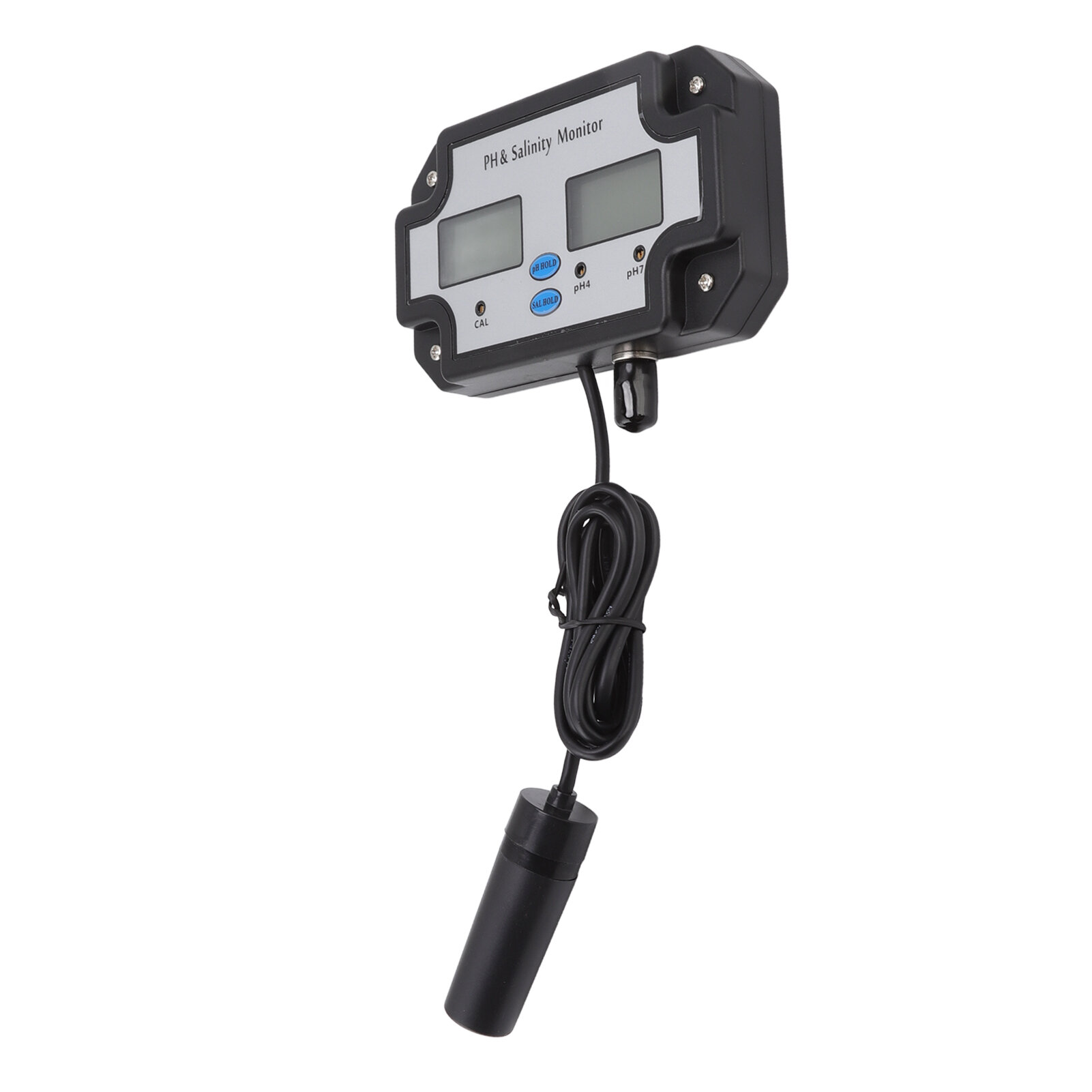 Цифровой измеритель качества воды, pH, соленость, 2 в 1, измеритель непрерывного мониторинга для бассейнов, садоводства, вилка европейского стандарта, 220 В