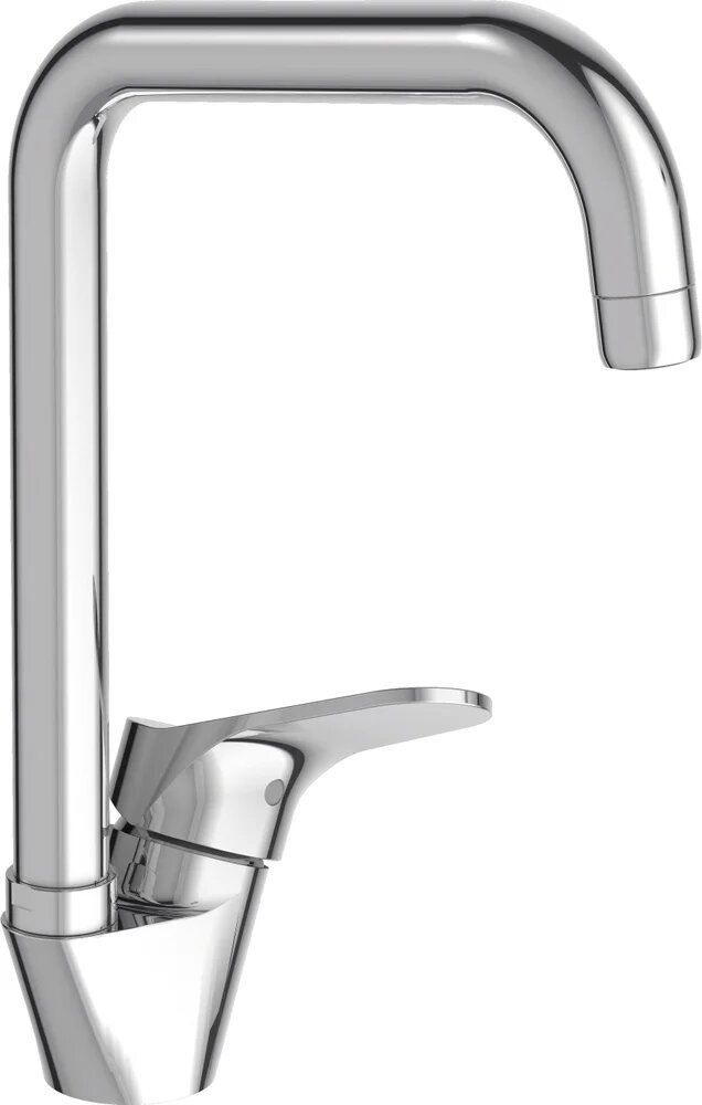 Смеситель для кухни Jacob Delafon Brive E75770-CP с поворотным изливом, хром, глянцевый, однорычажный, латунный, с керамическим картриджем