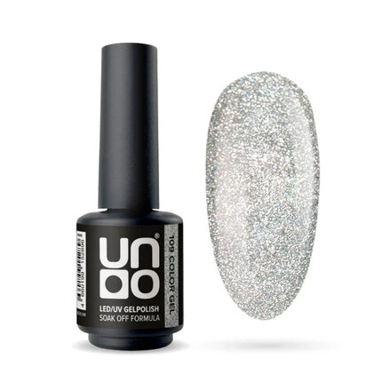 Гель-лак UNO "Серебряная Пыль", для ногтей, стойкость до 21 дня