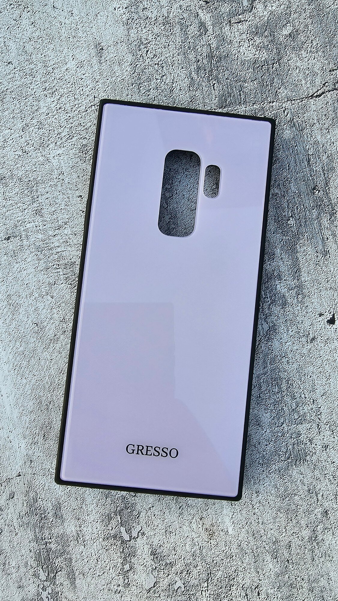 Накладка, Стекло Galaxy S9 Plus лаванда