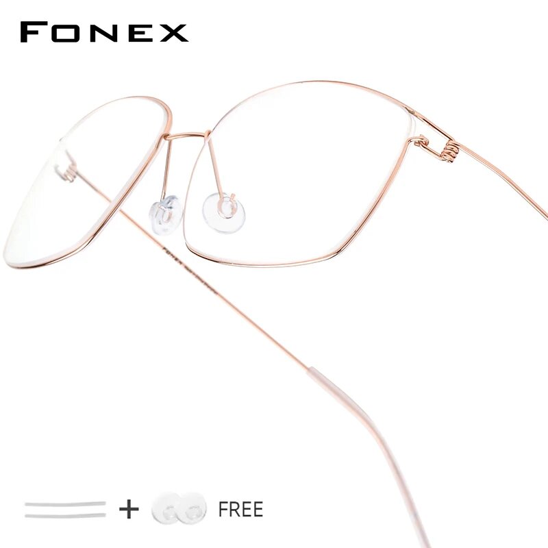 FONEX очки Rose Gold, титановый сплав