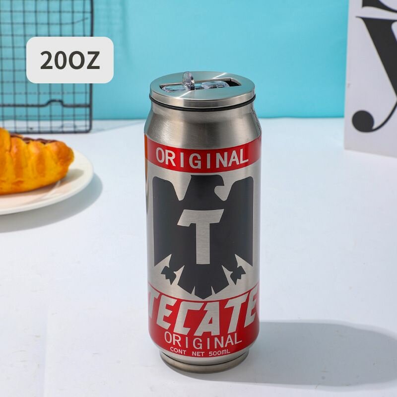 Автомобильная кружка в форме банки Coca-Cola, 480 мл.