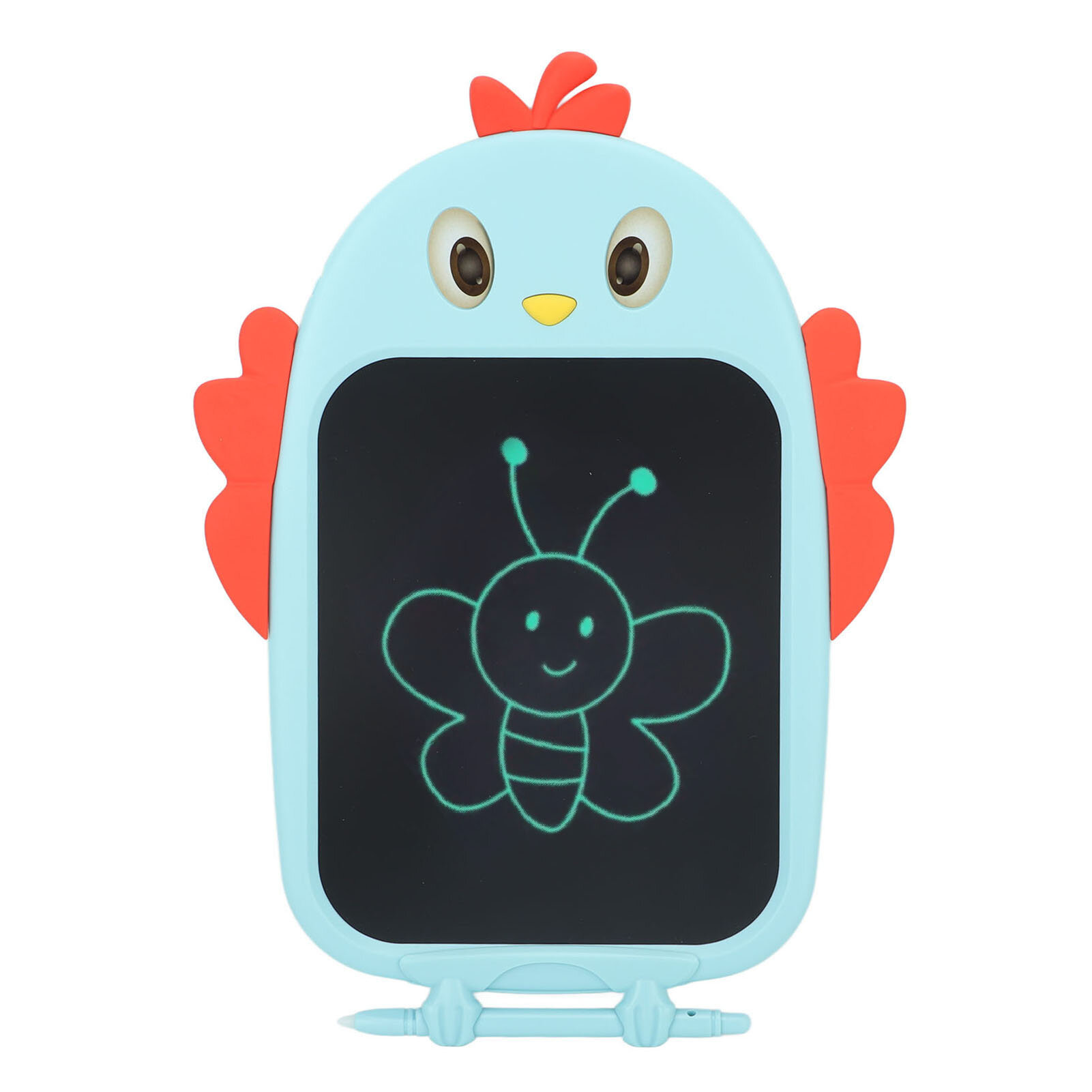 8,5-дюймовая детская доска для рисования в форме курицы, ЖК-планшет для рисования и письма для мальчиков и девочек, синий