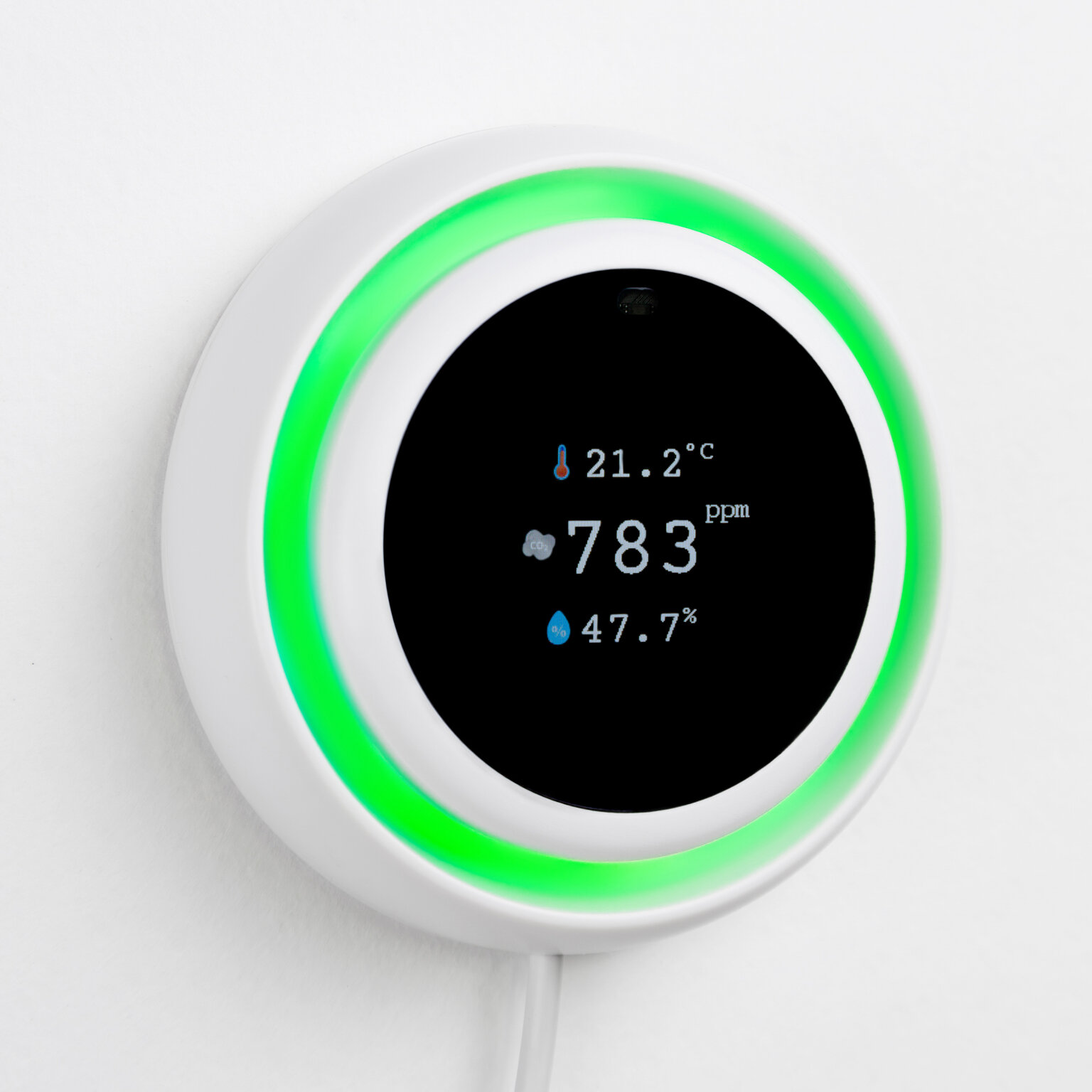 Монитор качества воздуха Vakio Atmosphere 2.0 CO2, влажность, температура. Яндекс. Алиса