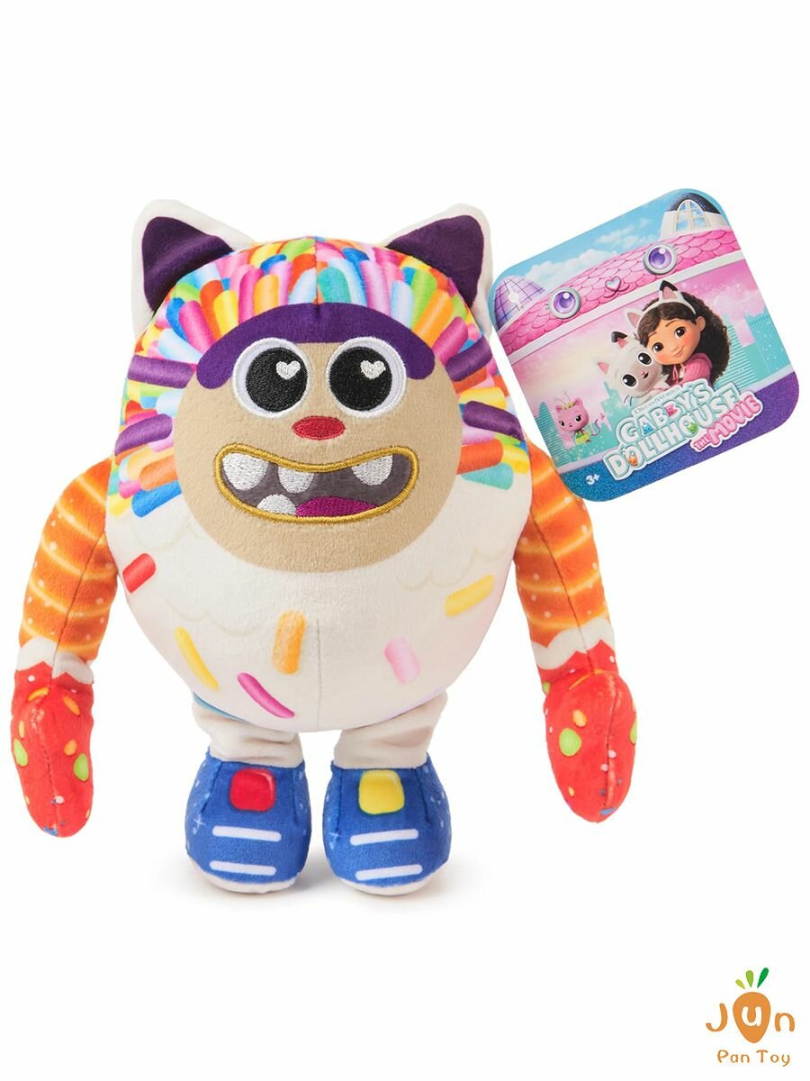 Spin Master Gabby's Dollhouse Cookie Bobby Plush Toy / Детские плюшевые игрушки длиной 20 см, подходящие для подарков на день рождения детям старше 3 лет