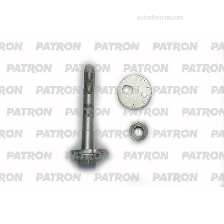 PATRON PBLT108 Болт-эксцентрик комплект TOYOTA FORTUNER GGN50,60, KUN5,6, LAN50, TGN51,61 2005.01- HILUX GGN15,25,35, KUN1,2,3, LAN15,25,35, TGN1,26,36 2004.08-