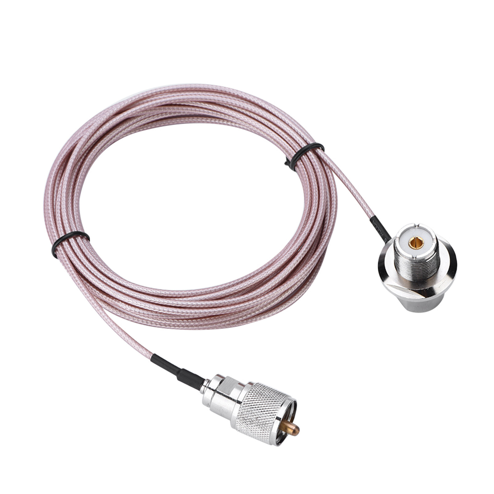 5m 16ft Coaxial Coax Cable UHF PL-259 Мужской и женский адаптер гнезда для мобильной радиоактивной антенны