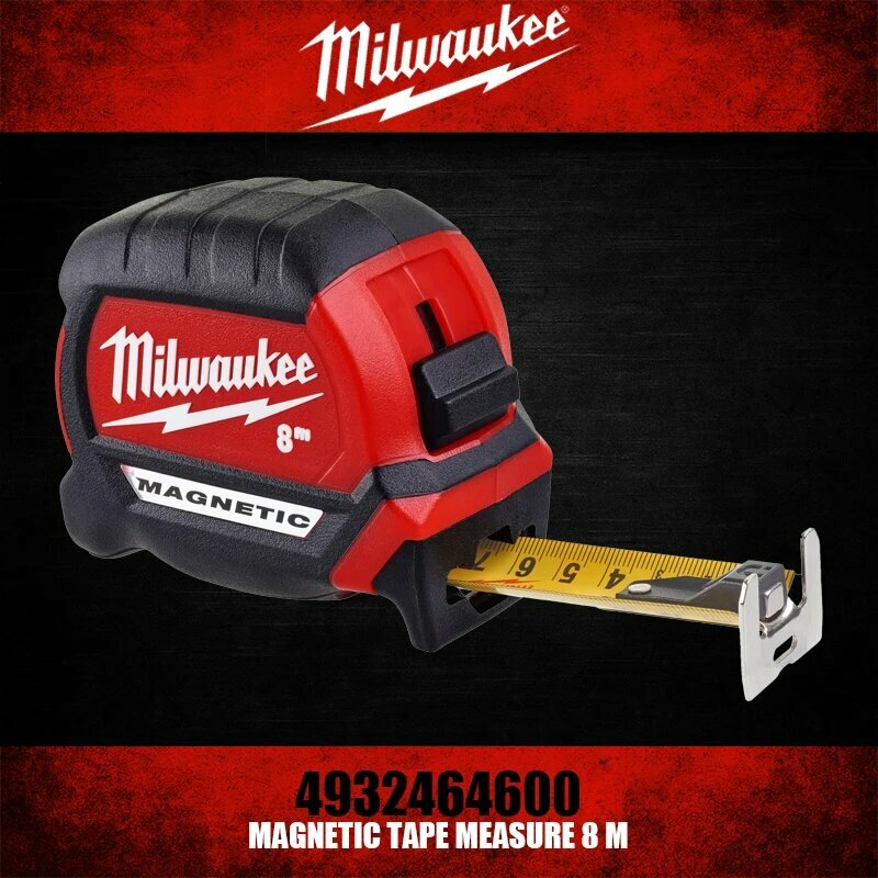 Магнитная рулетка Milwaukee 4932464599/48-22-0105 4932464600/48-22-0108 4932464601/48-22-0110 для ремонта дома и декора