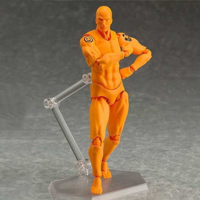 Декоративная аниме фигурка, манекен человека (мужчина) художественный для рисования