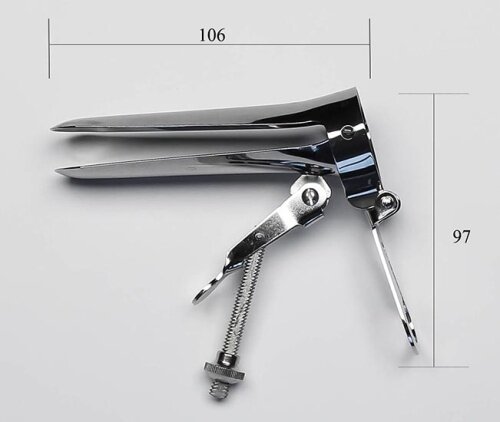 Зеркало гинекологическое двухстворчатое ПО Куско №1, нержавеющая сталь